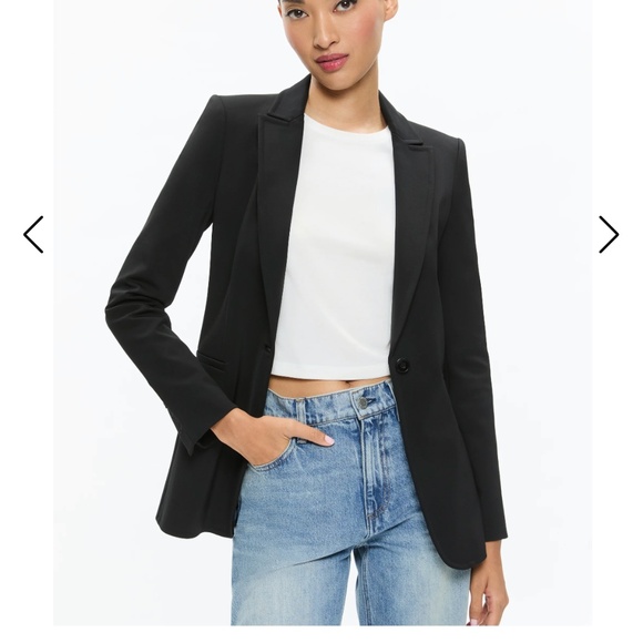 Alice + Olivia | Jackets & Coats | Alice And Olivia Breann Long Fitted Blazer Nwt | Poshmark